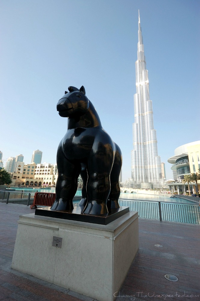 Architecture / Arquitectura: Caballo de Fernando Botero, en Dubai.