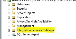 Microsoft Business Intelligence: Creating the SSISDB Catalogs in SSIS 2012