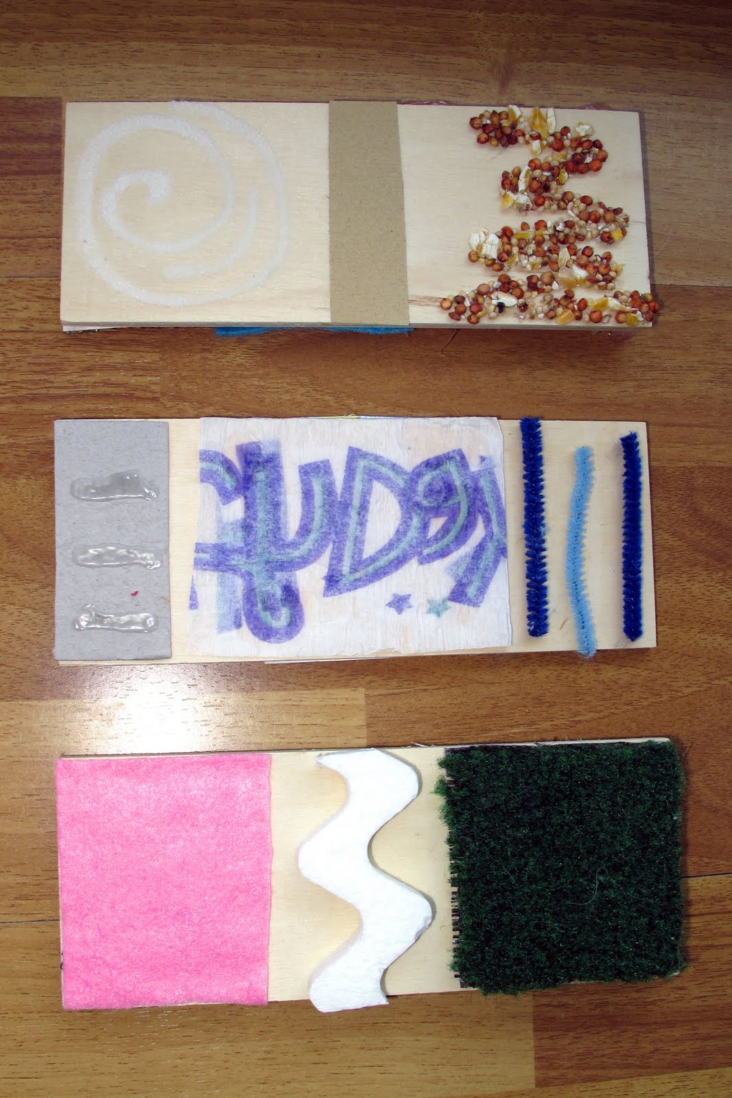Peaceful Parenting: Texture Boards