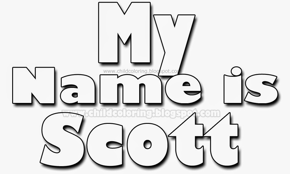 Scott Coloring Page Coloring Pages