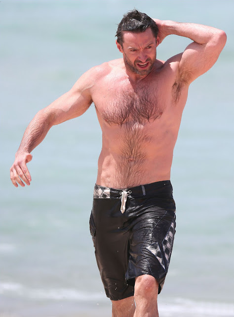 Hugh Jackman Shows Off His Wolverine Physique At The Beach | Oh yes I am Hugh Jackman Shows Off His Wolverine Physique At The Beach | Oh yes I am