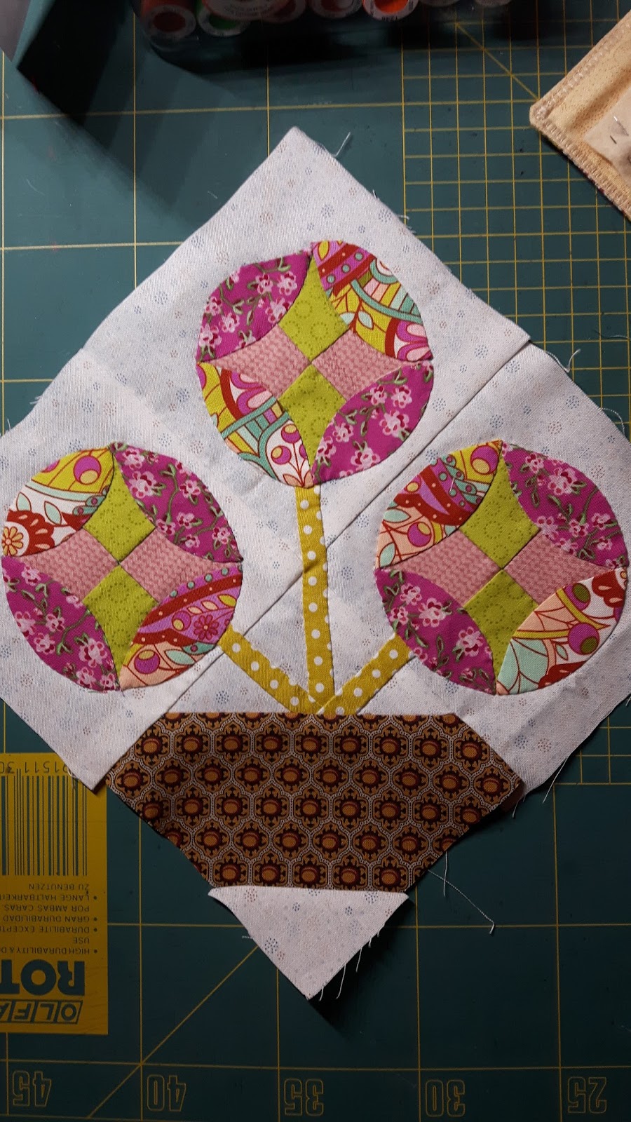 Abc quilts: Bloem bloem