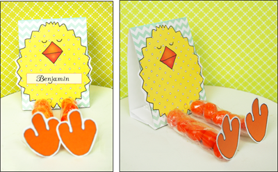 Easter Name Place Settings "Candy Leg" - Parties and Patterns