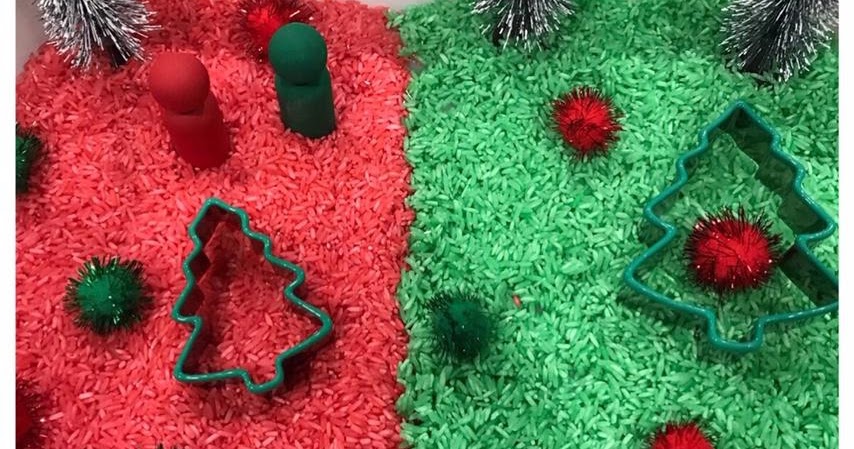Christmas Sensory Bin - For the Love of Teaching