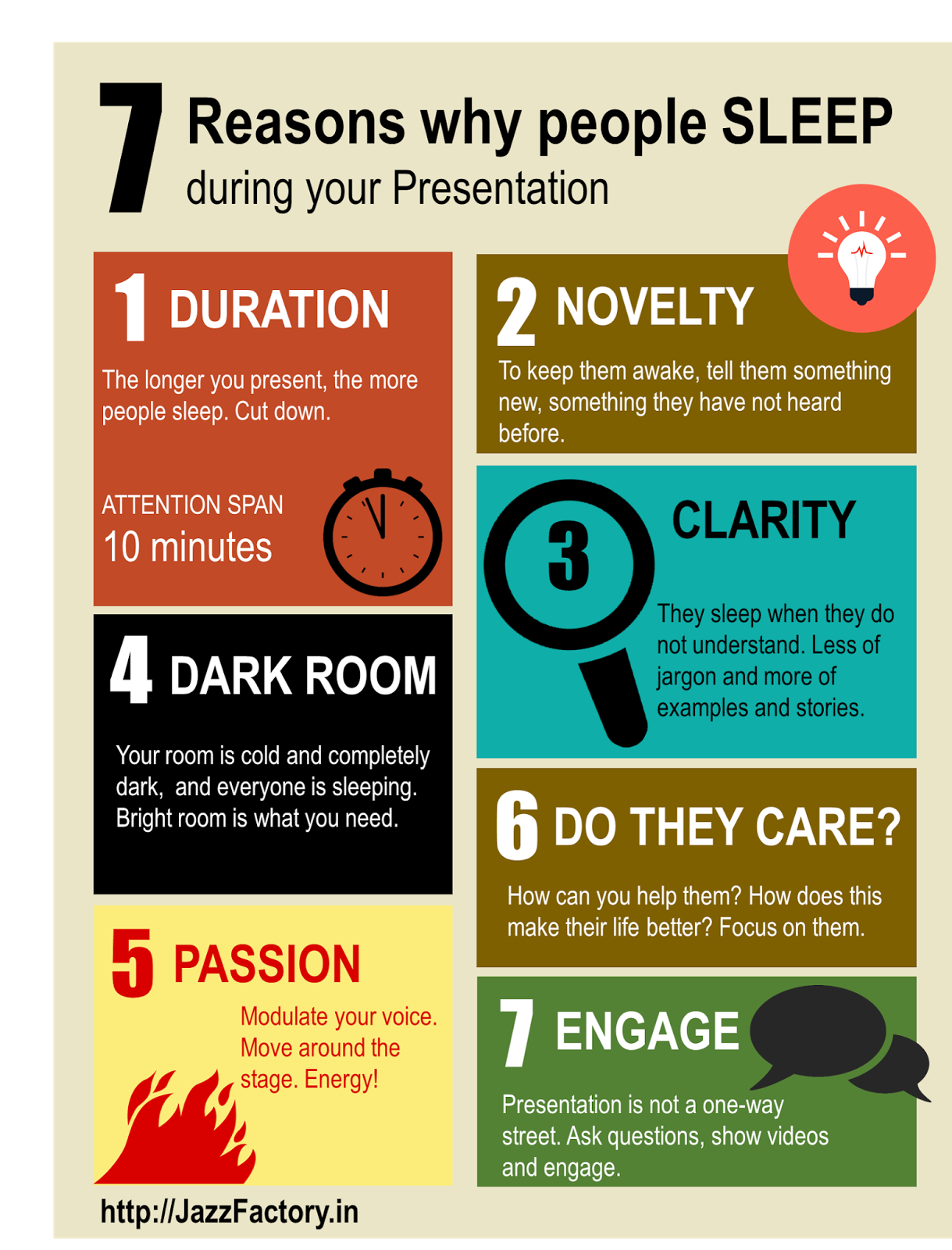 'All About Presentations' by Jazz Factory: Infographic: 7 Tips to Keep ...
