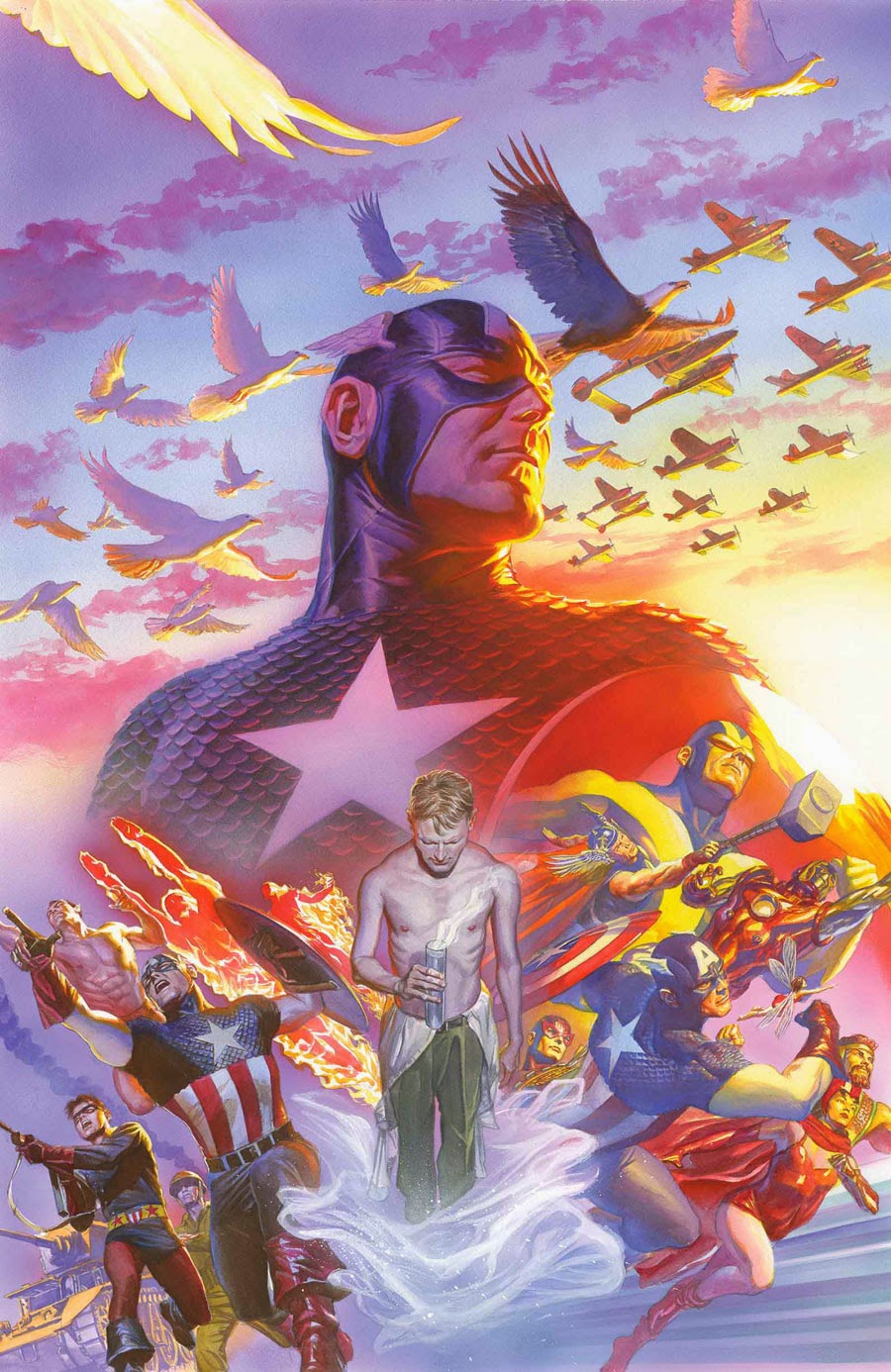Bronze Age Babies: Alex Ross Does Captain America and the Avengers c ...