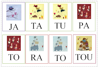 Atividade lúdica - Jogo da memória com sílabas