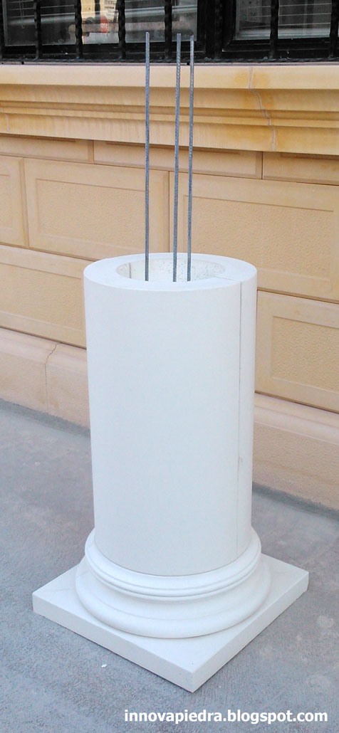 Columnas modulares prefabricadas con fustes lisos | INNOVAPIEDRA