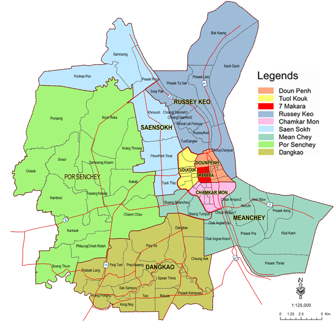 How many khan in Phnom Penh | limphiroun