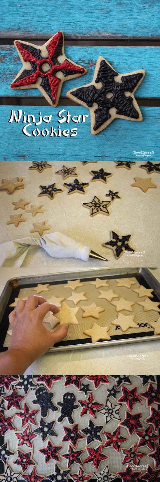 Ninja Star Sugar Cookies!