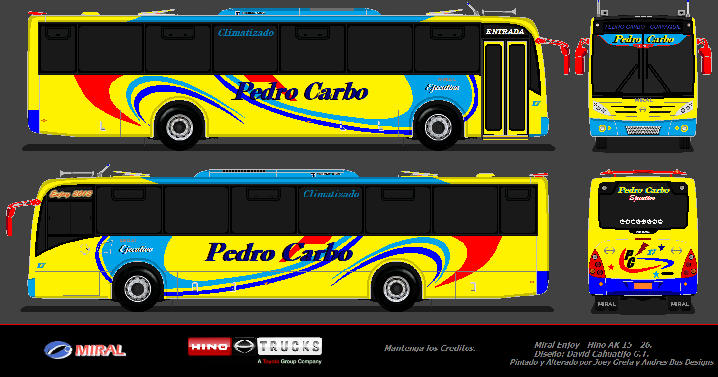 Andres Designs x Diseños de Buses: Buses Ecuatorianos
