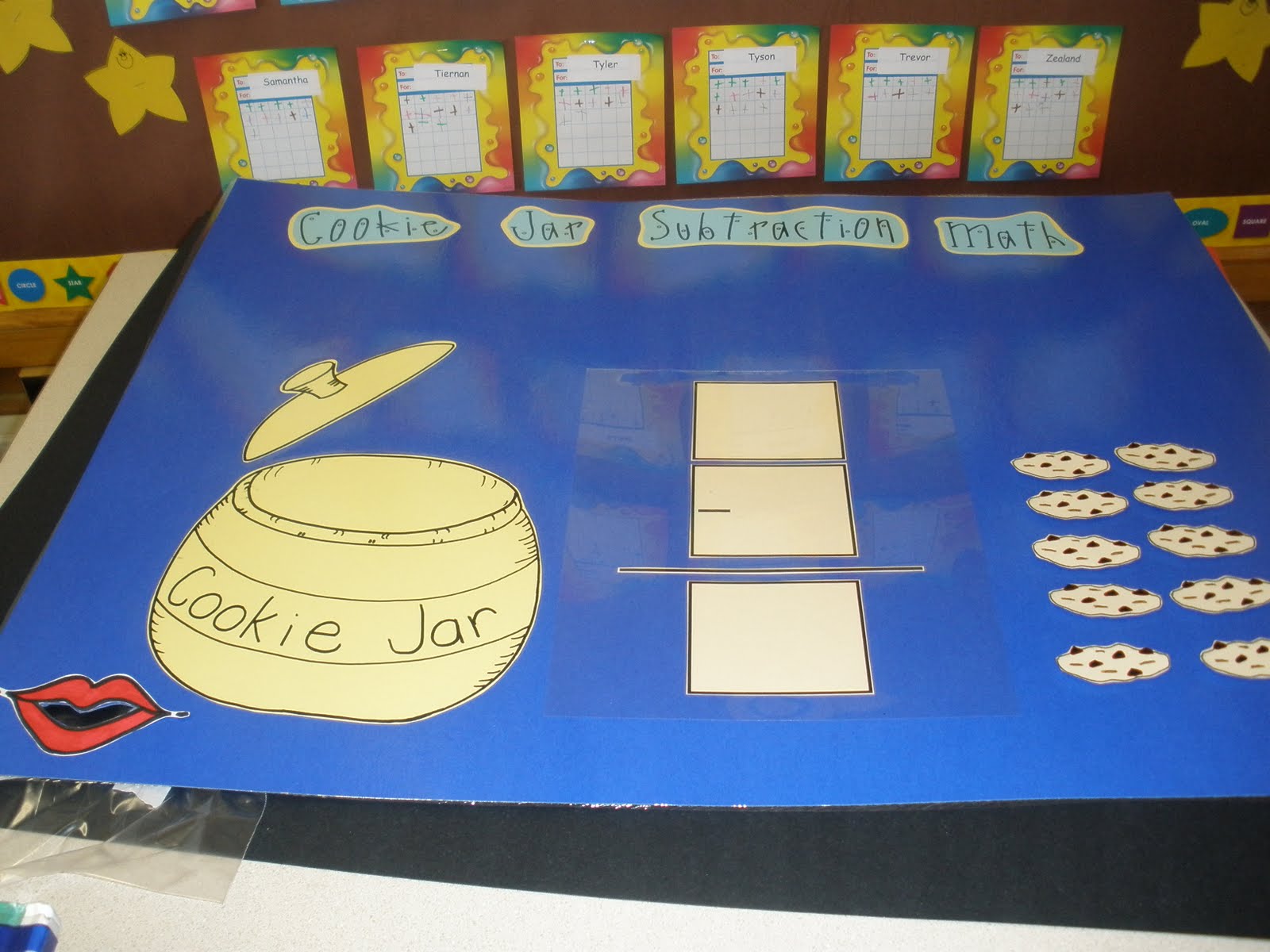 The Art of Teaching: A Kindergarten Blog: Cookie Jar Subtraction Math