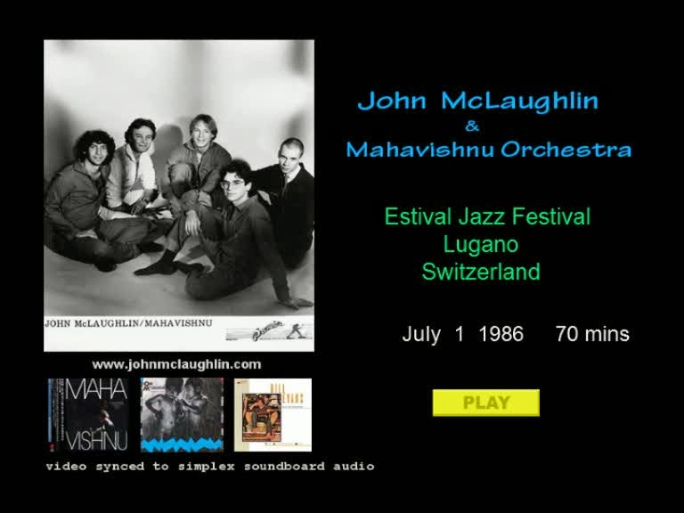 T.U.B.E.: John McLaughlin & Mahavishnu - 1986-07-01 - Lugano, CH ...