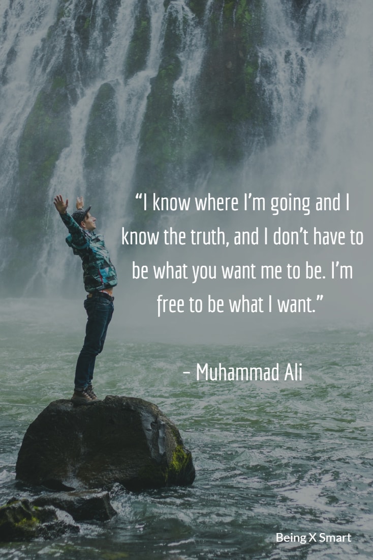 Best Muhammad Ali inspirational quotes about life and success.