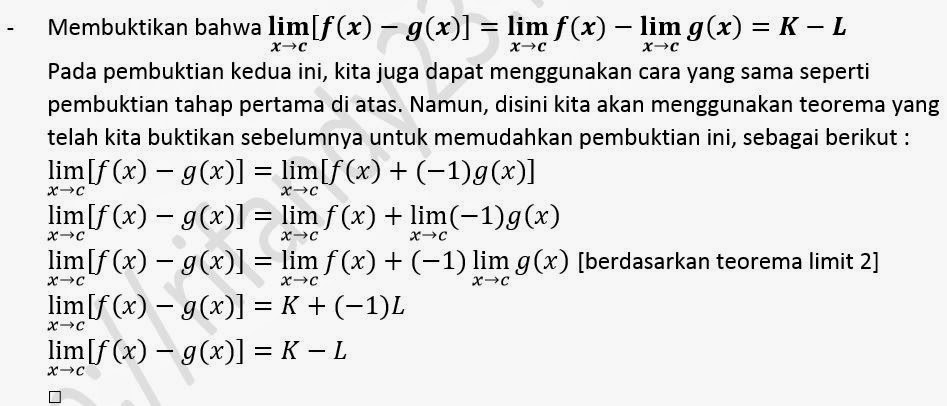 Pembuktian Teorema Limit (3) ~ Rifandy Blog