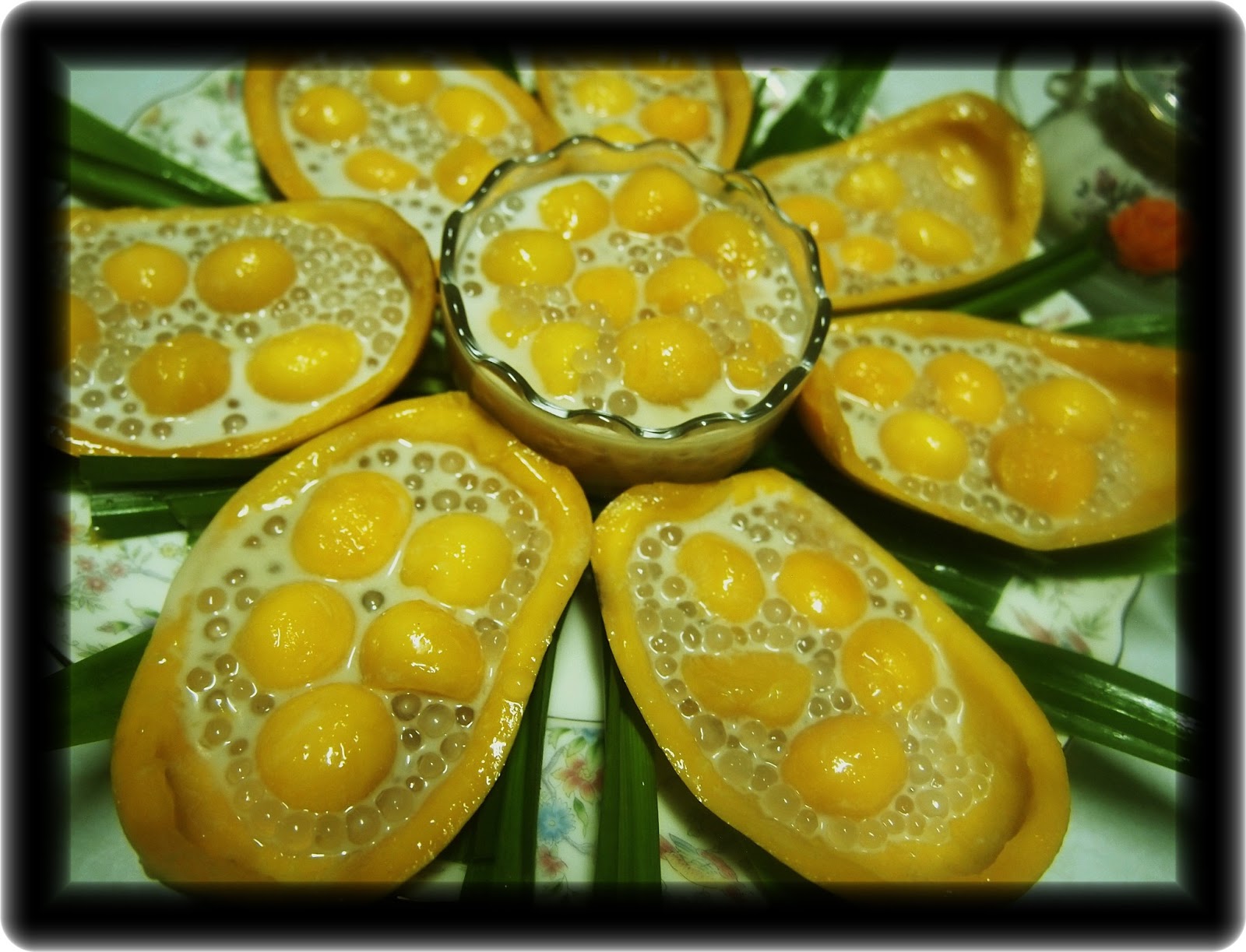 Tagalog Kitchen: Mango withTapioca in Coconut Milk.(.Filipinos Simple ...