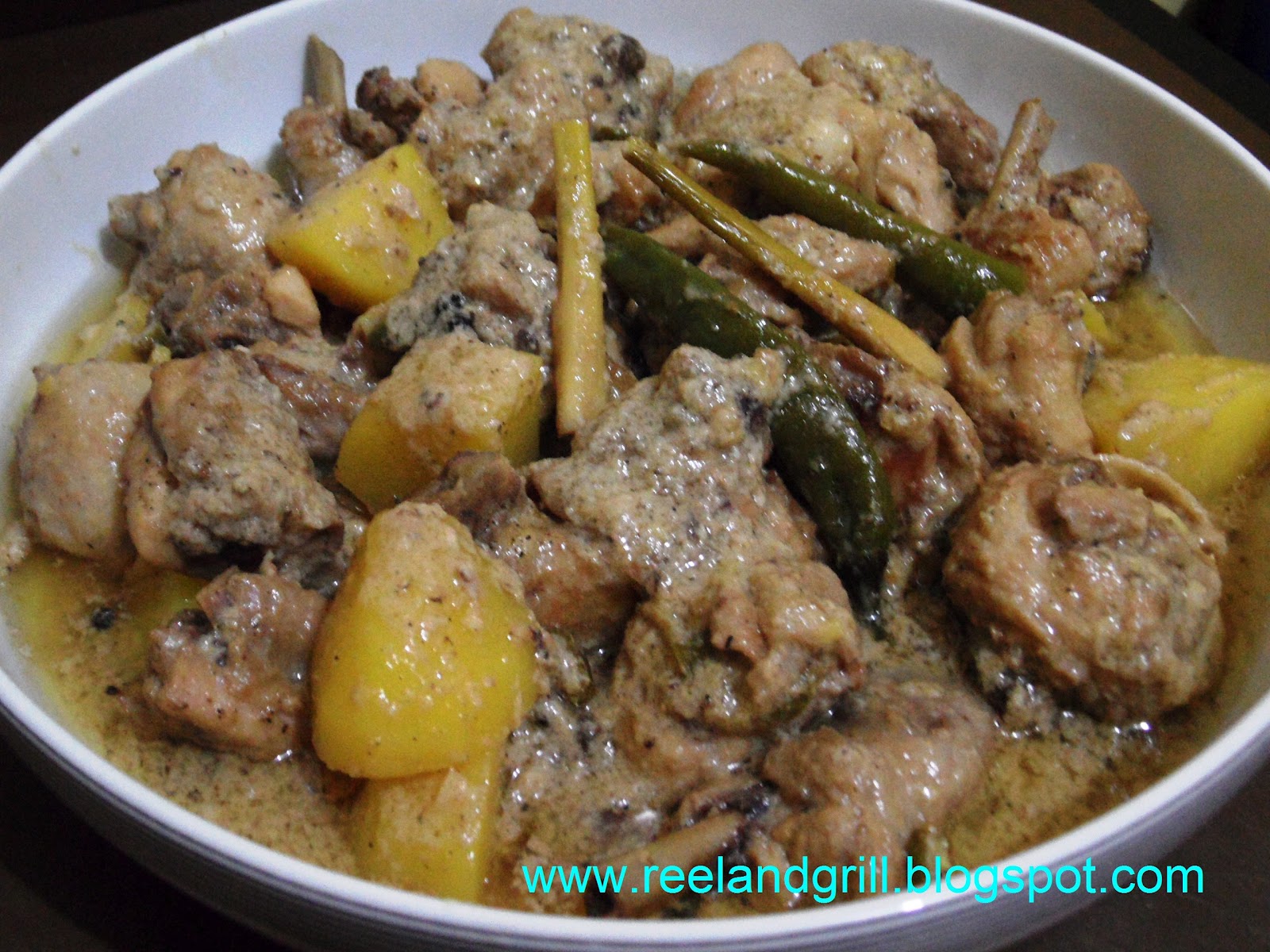 Reel and Grill: Paigang Adobo sa Gata (Chicken Adobo in Coconut Milk)