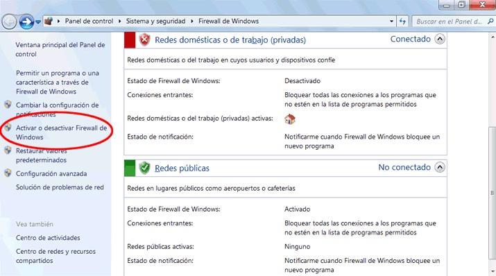 Aprende en un Click: Firewall de Windows 7