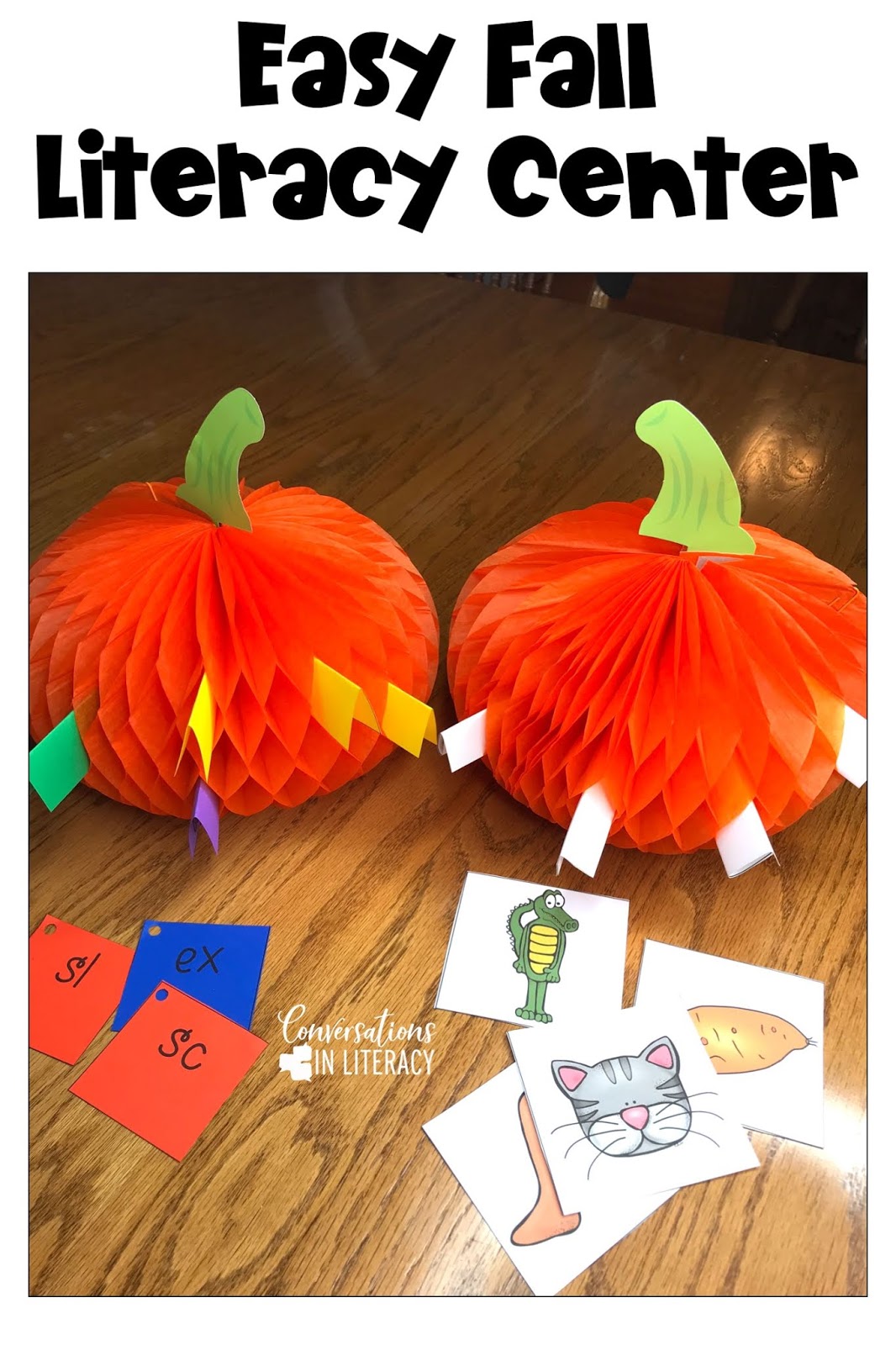 Easy Prep Fall Literacy Centers - Conversations in Literacy