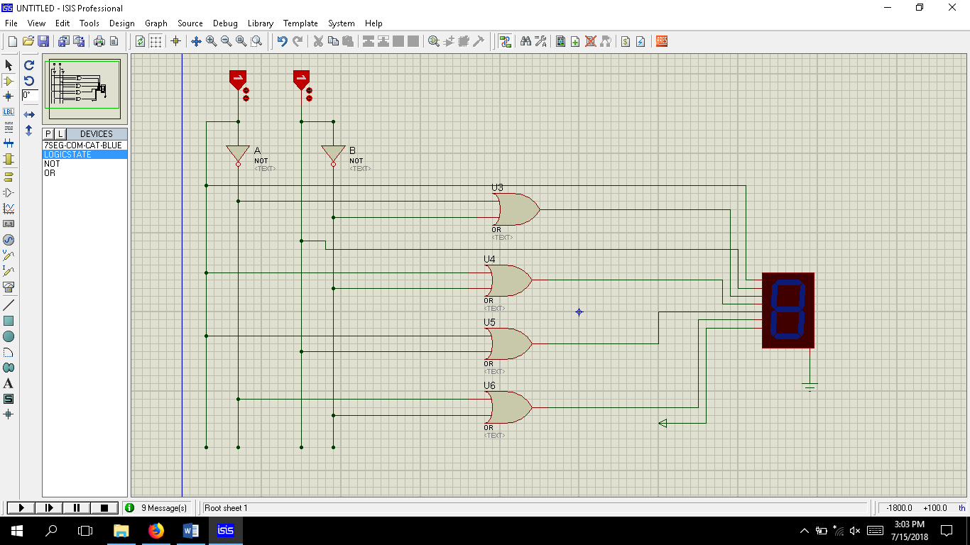 Pengenalan diri: Project DICE with 7-Segment (katoda)