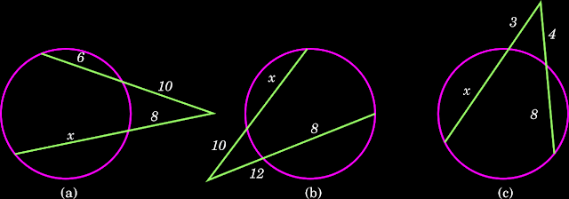 High school Mathematics Lessons: Chapter 27.13 - Chords intersecting ...