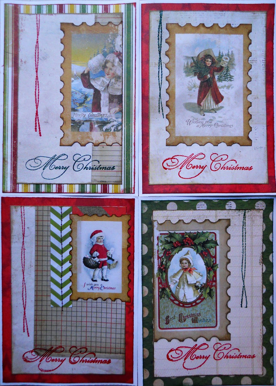 FotoBella: Bo Bunny (Christmas Collage) Card Set