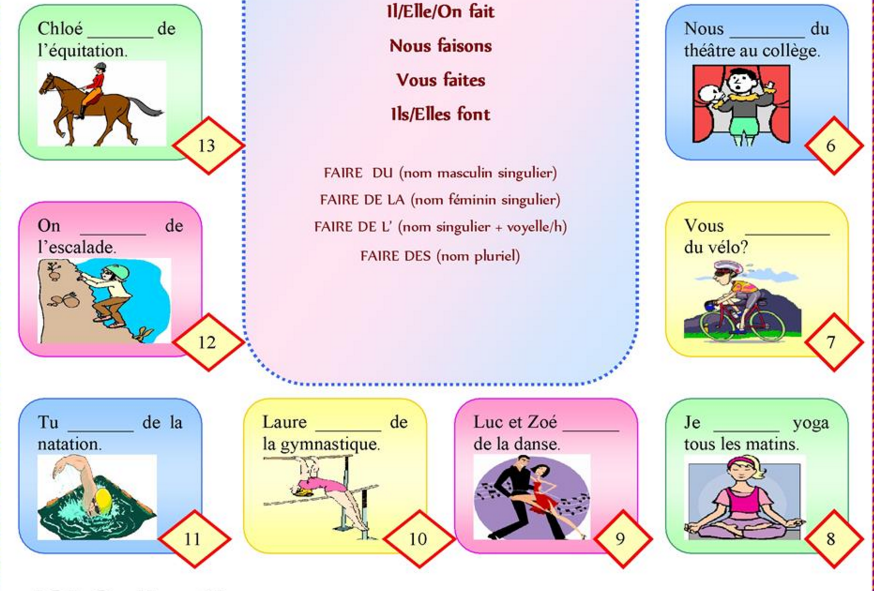 C'EST CHOUETTE: LES ACTIVITÉS QUOTIDIENNES. JOUER AU...FAIRE DU...JOUER ...