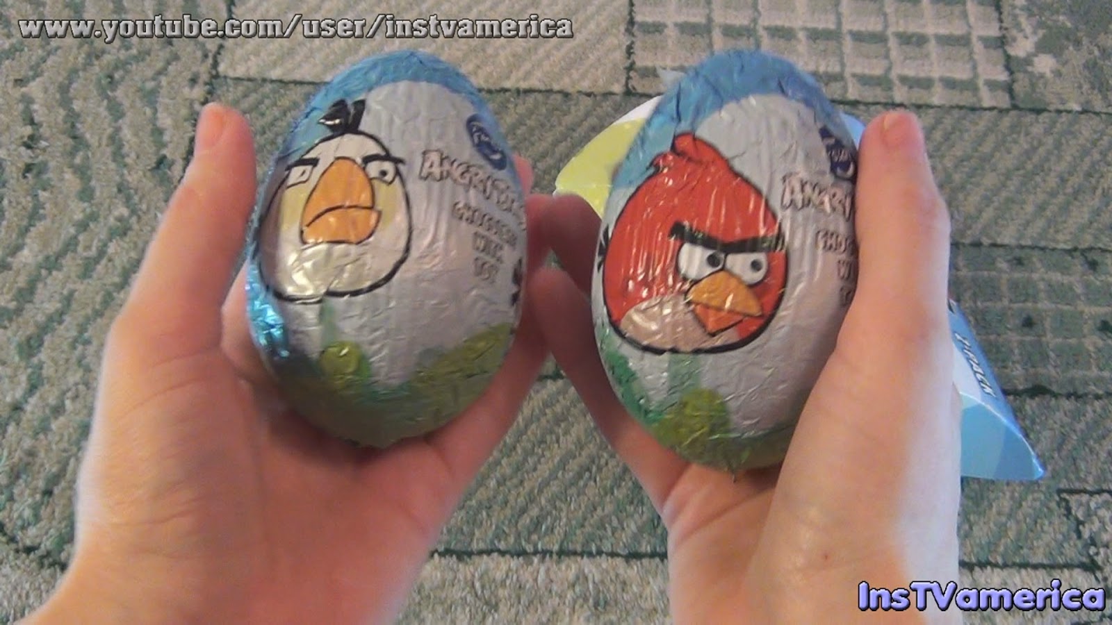 InsTVamerica: Surprise Eggs Angry Birds chocolate eggs and toy