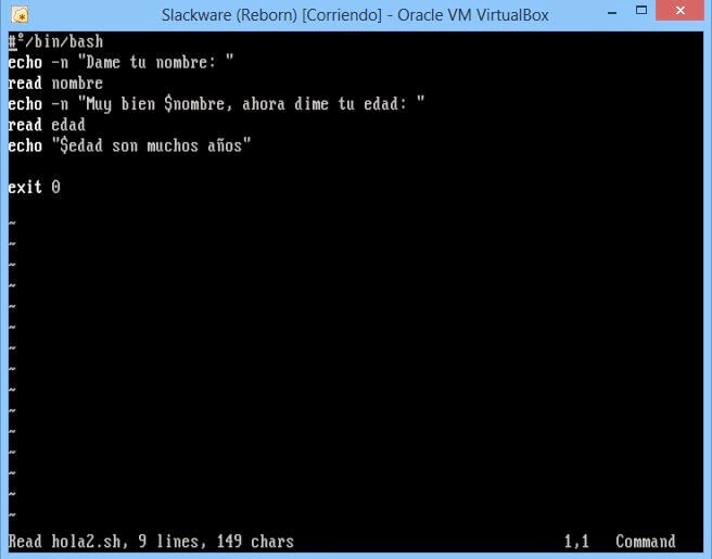 Slackware: Programacion BASH