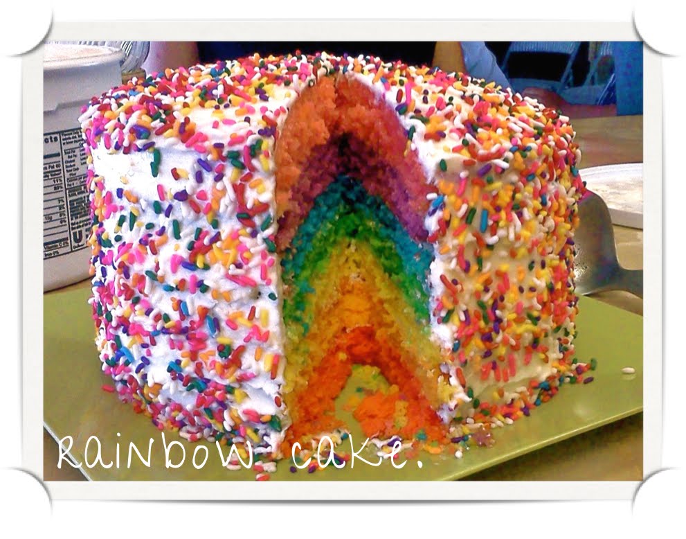 Olio.: awesome of the week- rainbow cake.