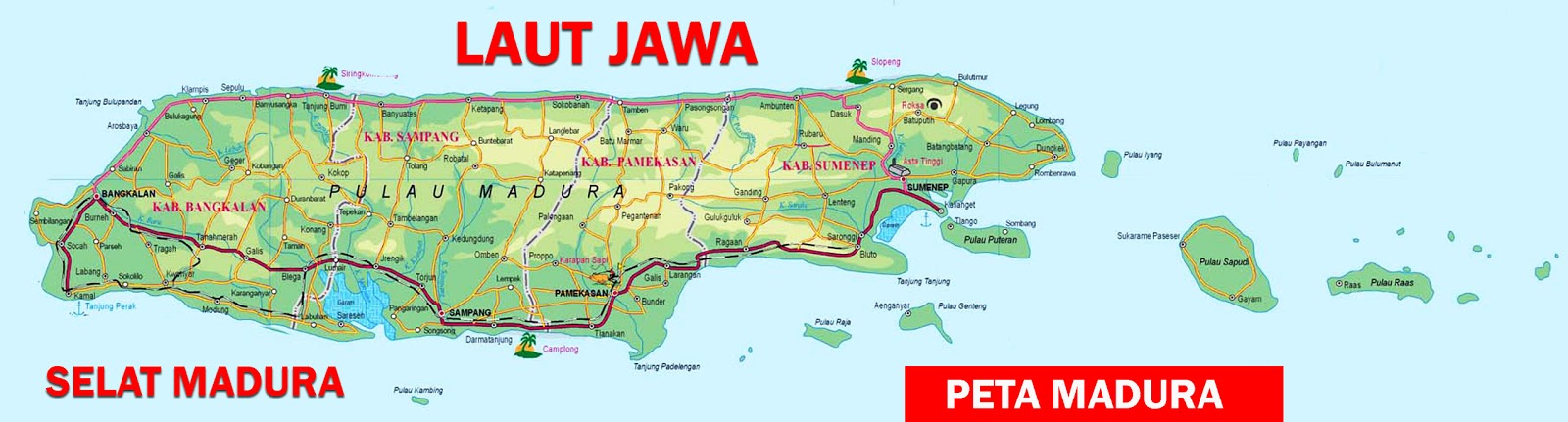 www.rangkuman-pendidikan.blogspot.com: gambar peta pulau madura lengkap