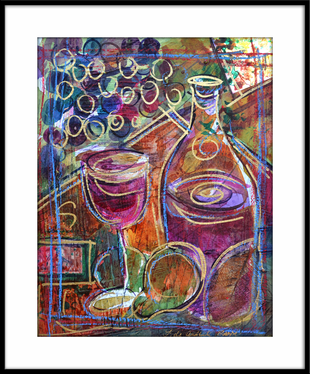 Filomena de Andrade Booth: Cabernet Sauvignon - Wine Art - Original ...
