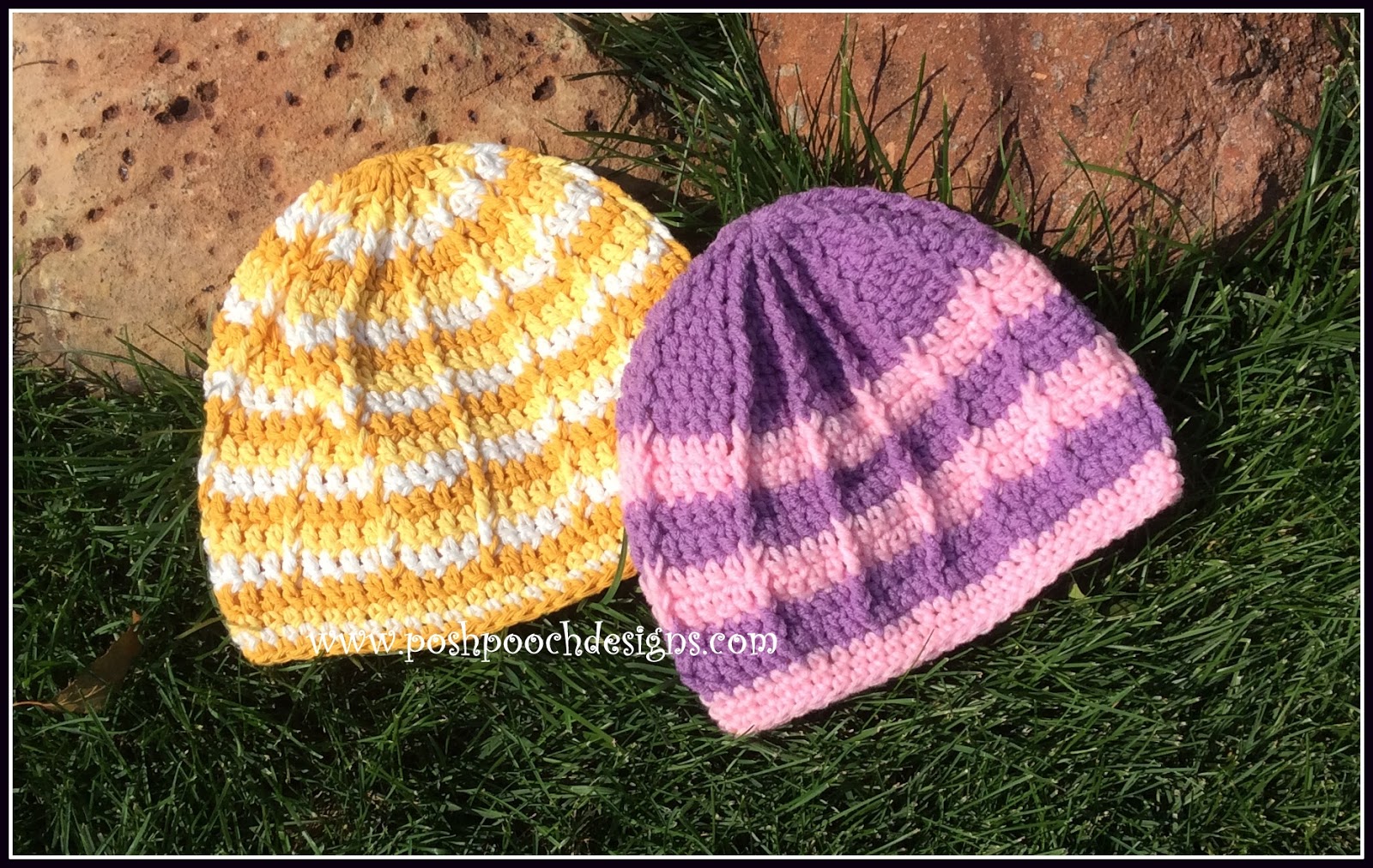 Posh Pooch Designs : Reflective Front Post Beanie Free Crochet Pattern