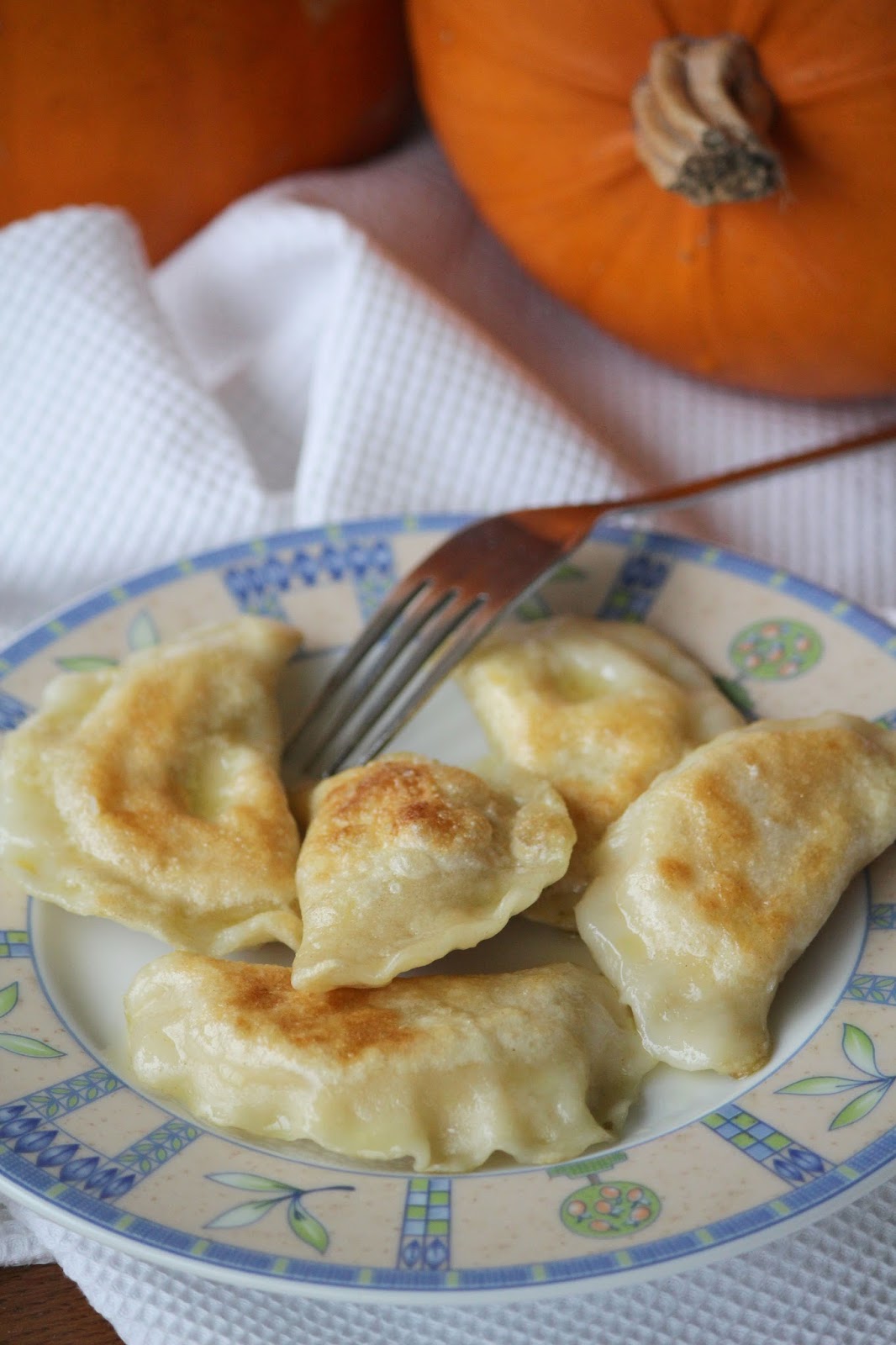 Pierogi ruskie z dynią | Bajkorada - przepisy dla całej rodziny