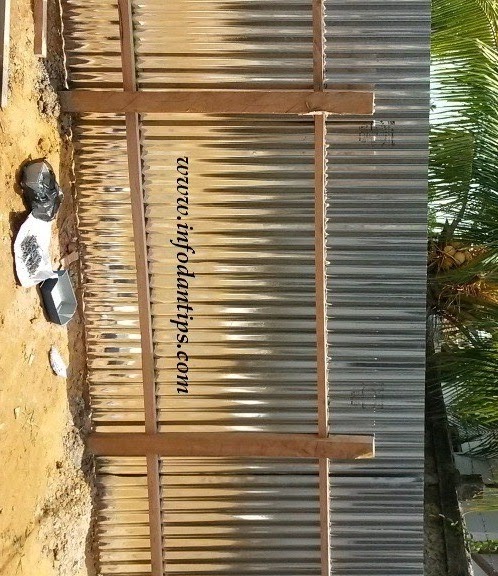 Tutorial Lengkap Membuat Pagar Rumah Menggunakan Bahan Seng dan Kayu ...