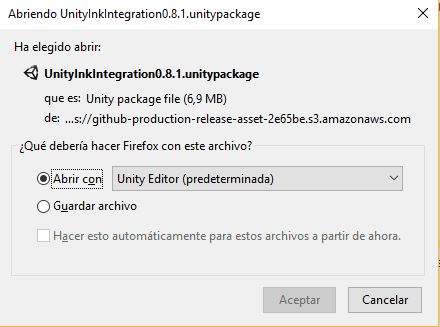Integración de Ink con Unity