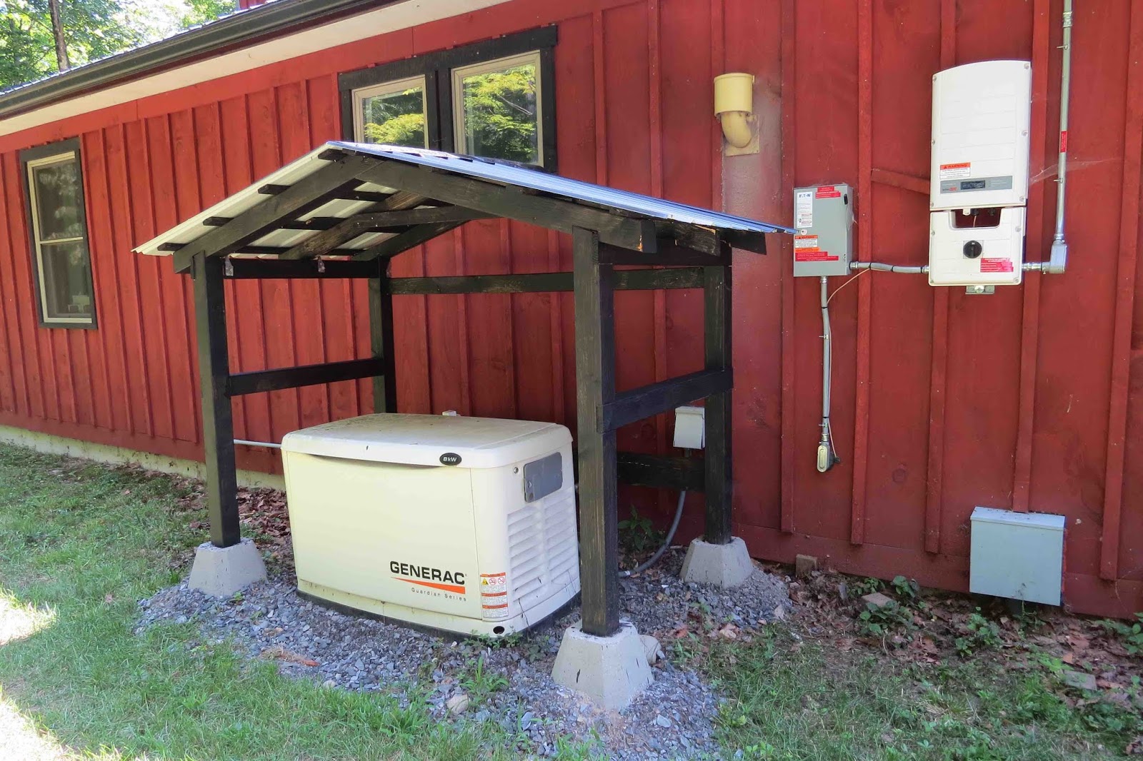 Beech House: Generator shed