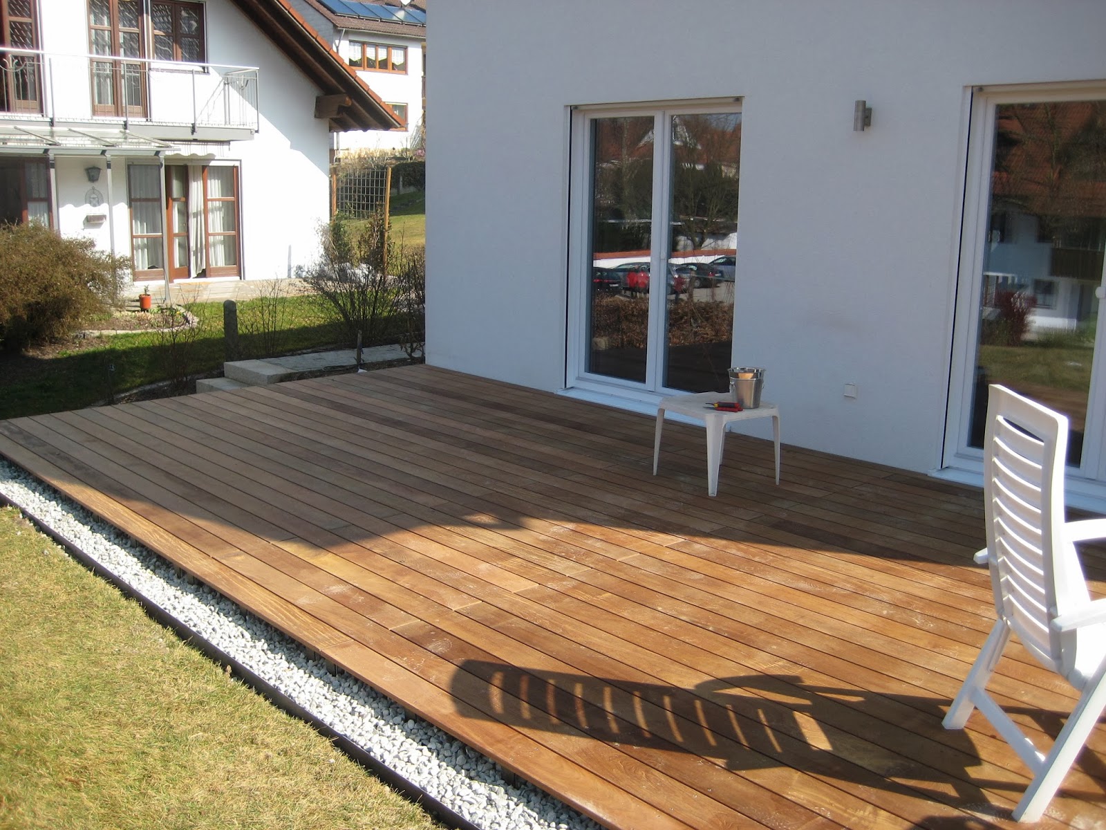 Unser Hausbau: Die Terrasse ist fertig