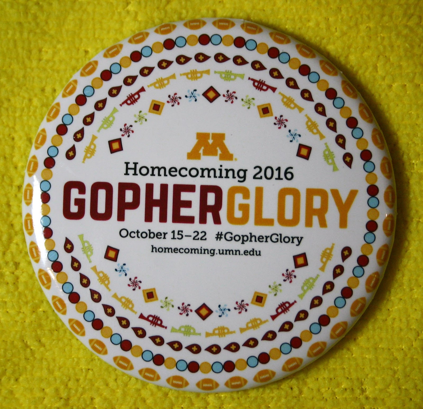 University of Minnesota Homecoming Buttons