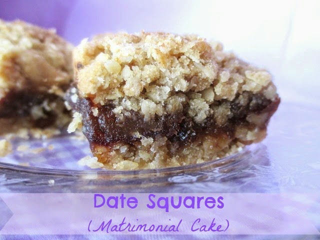 Hot and Cold Running Mom - Just my Stuff: Date Squares (Matrimonial Cake)