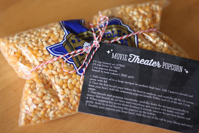 Made By Katy: Movie Night Gift and a Popcorn Recipe