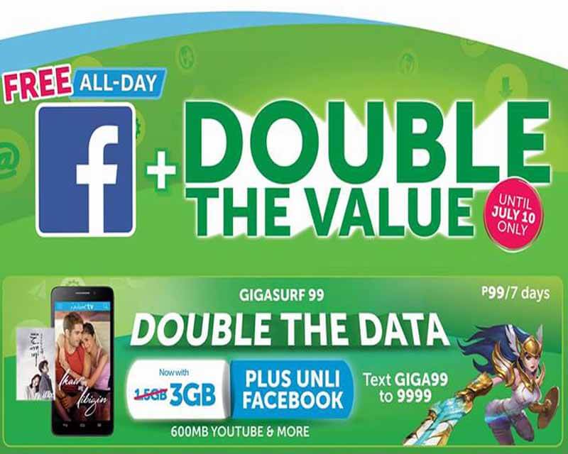 Smart Giga Surf 99 - 3GB Data, 600MB for Streaming and Unli FB