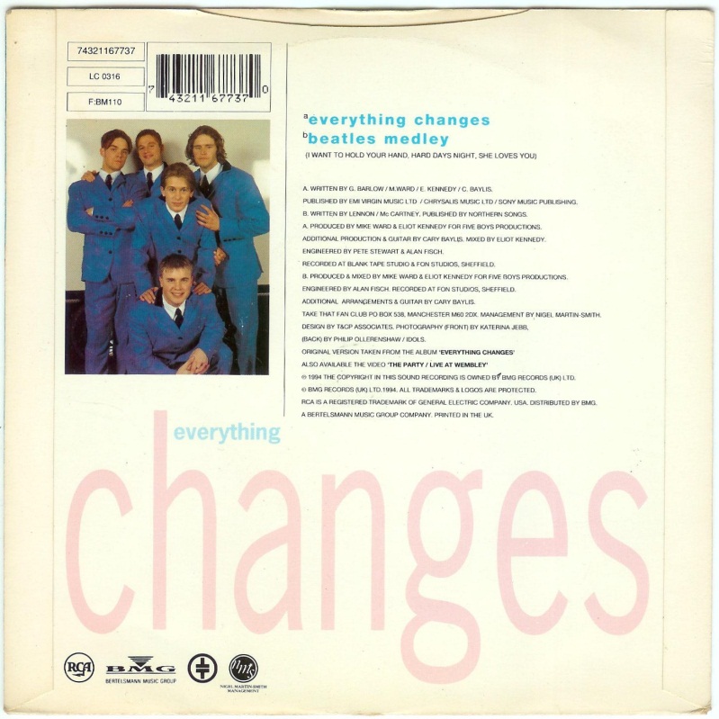 Beatles Forever!: Take That, Everything Changes/Beatles Medley, 45 rpm ...