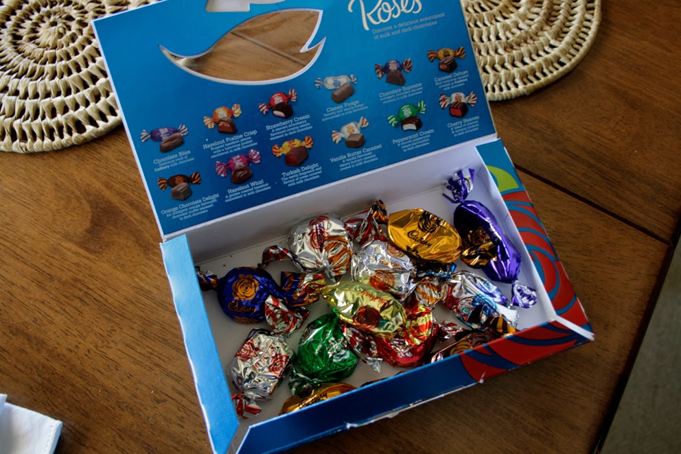 THE LAST VISIBLE DOG: Conversation about Roses Turkish Delight chocolates