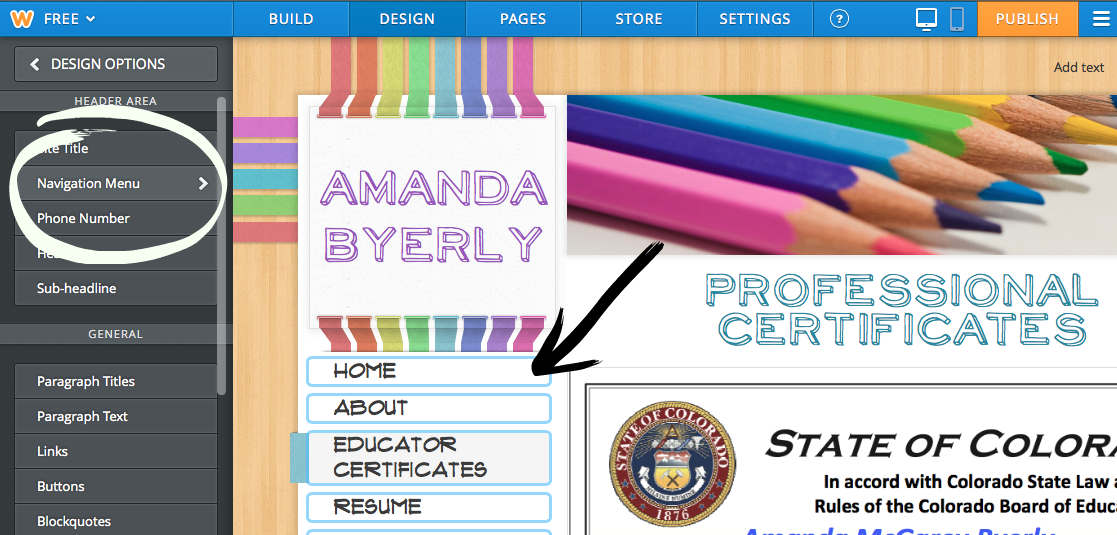 the Take Home Teacher: Online Teacher Portfolio