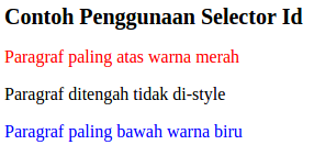 Tutorial CSS : Mengenal Selector Id dan Class - Ali Ba'agil Blog