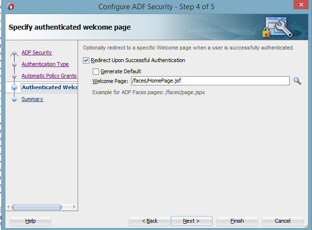 Oracle ADF : ADF Security - Custom Login Page to get into Application