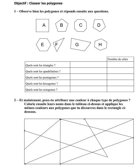 Apprenons ensemble: GEOMETRIE