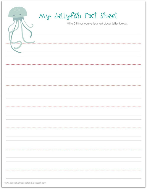 Relentlessly Fun, Deceptively Educational: Jellyfish Art & Write