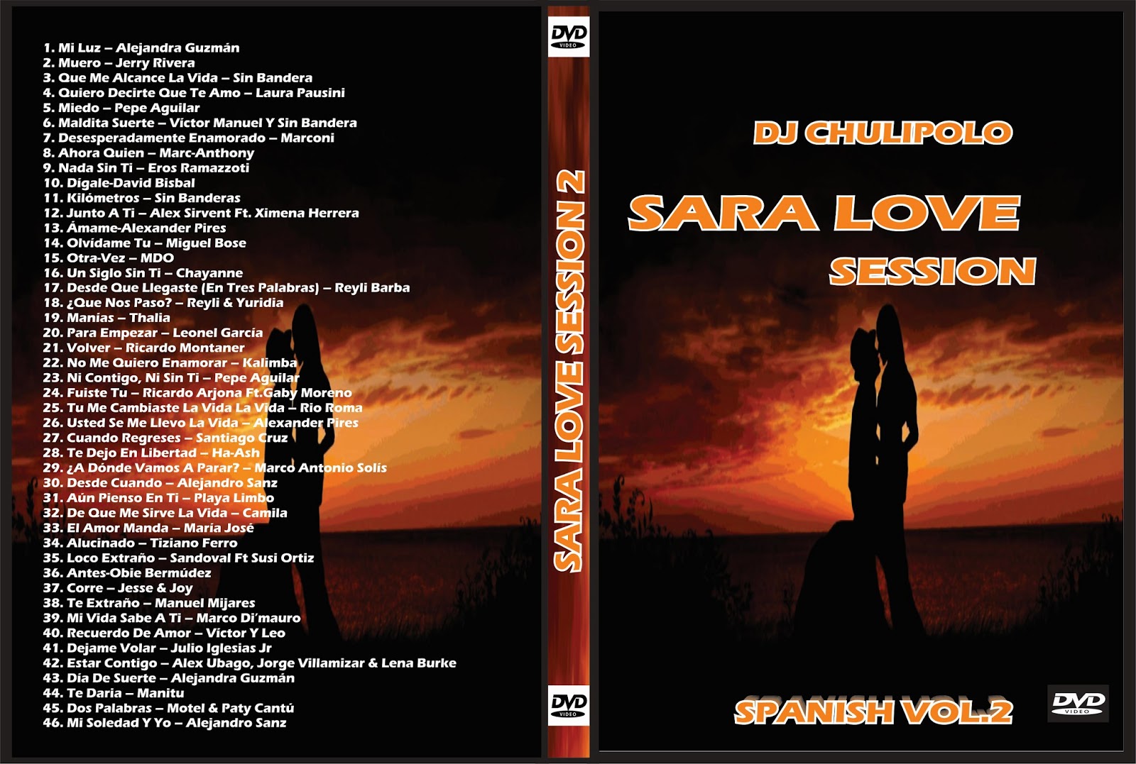 ROKO DVD COVER: SARA LOVE SESSION VOL.2